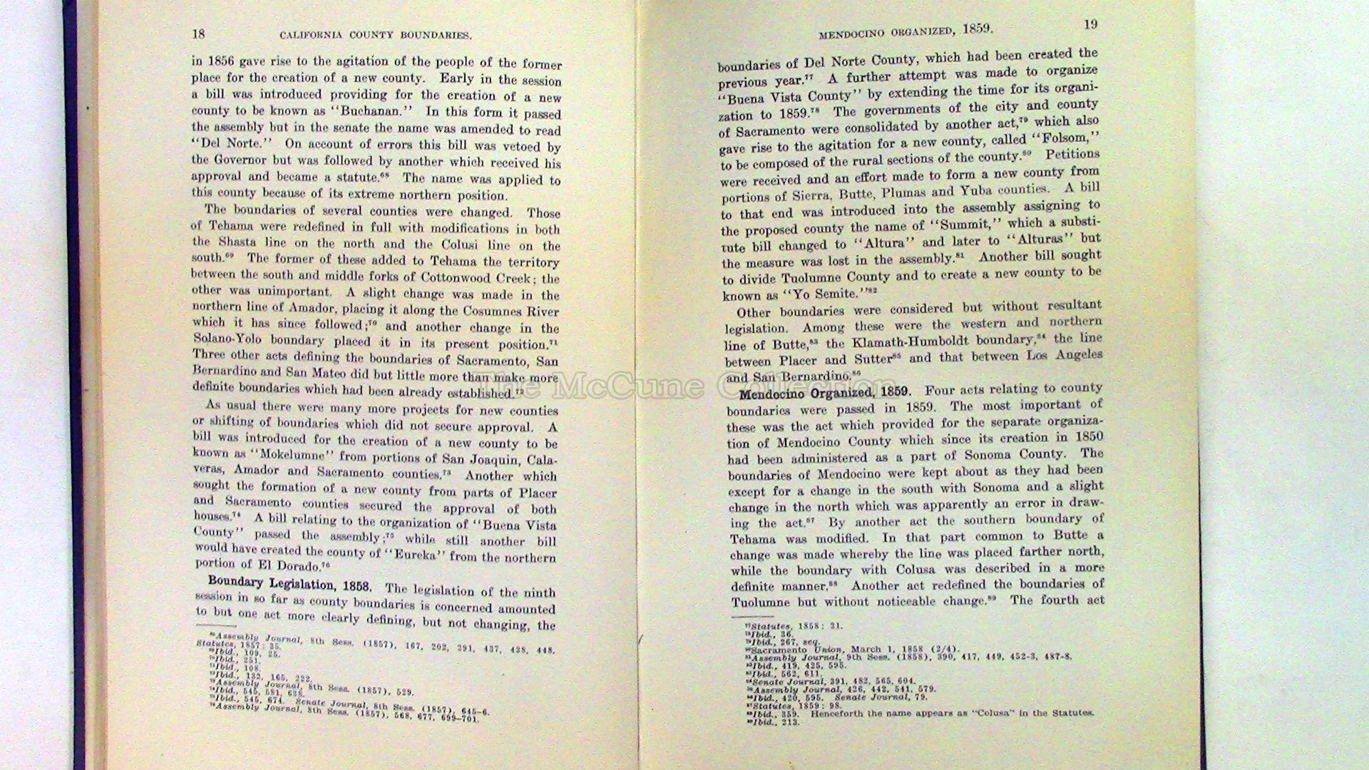 The Genesis of California Counties • The McCune Collection